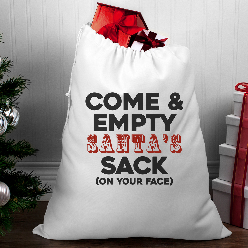 Funny Santa Sack | COme and empty Santa's sack