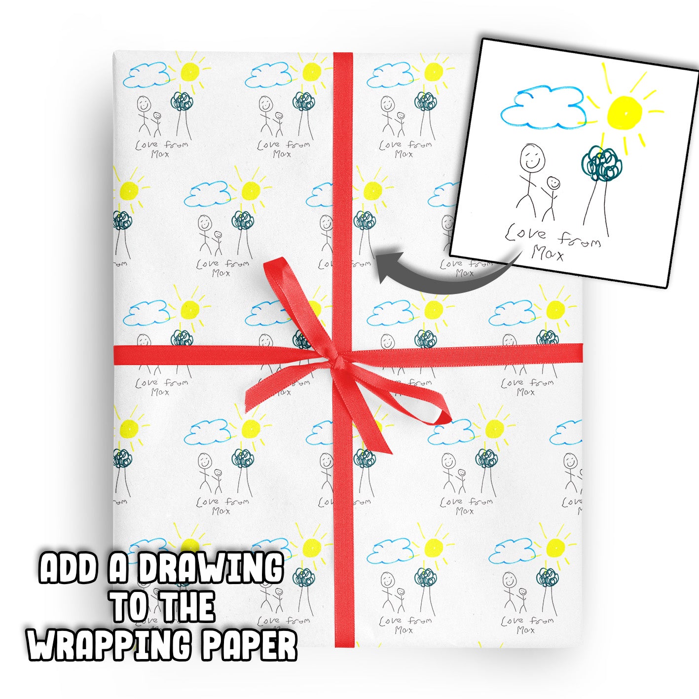 Add Your Own Drawing Wrapping Paper