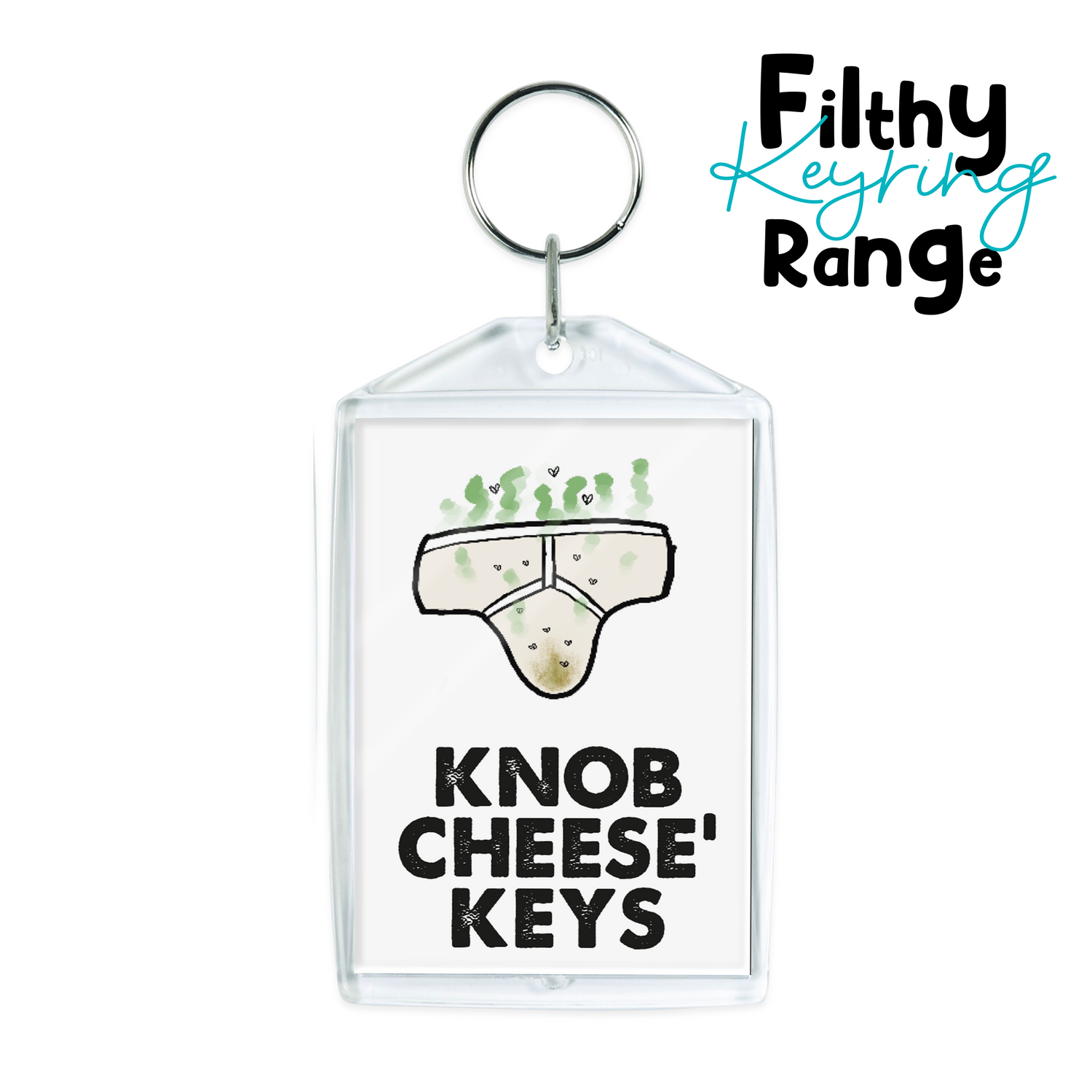 Knob Cheese Keyring | Funny Keyring