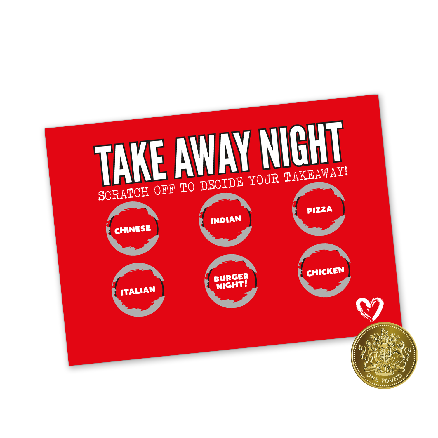 Takeaway Scratch Card | Scratch card gift