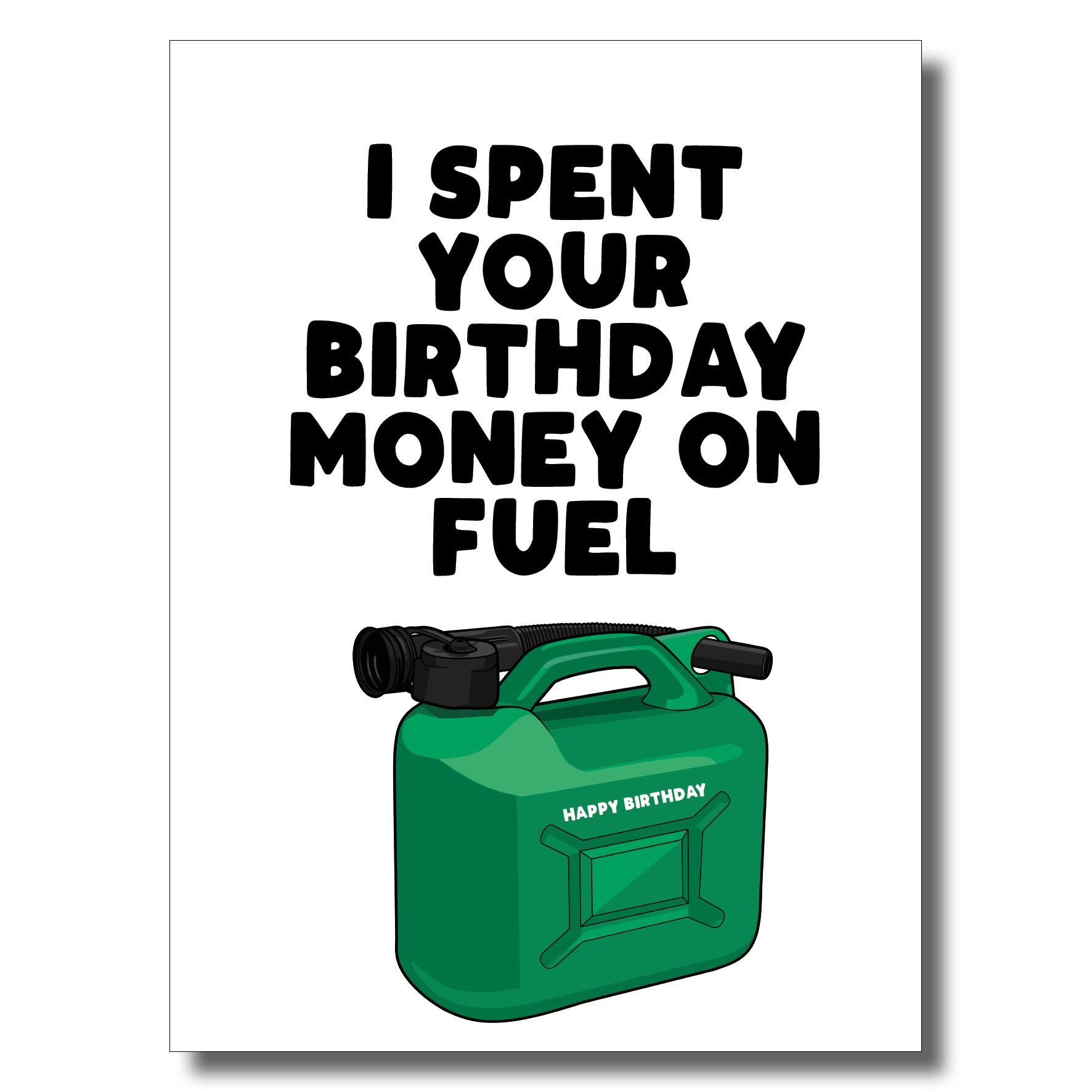 Fuel Birthday Card | Petrol Birthday Card